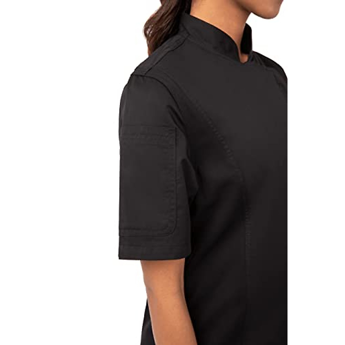 Chef Works Women's Springfield Chef Coat, Black, Medium