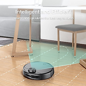 WYZE Robot Vacuum with LIDAR Mapping Technology, 2100Pa Suction, No-go Zone, Wi-Fi Connected, Self-Charging, Ideal for Pet Hair, Hard Floors and Carpets