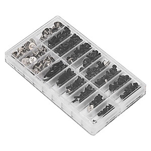 Complete 360Pcs Computer Screws Kit - Micro Cross Screw Assortment Set of Alloy Steel Fasteners for M2 M2.5 and M3 Screws