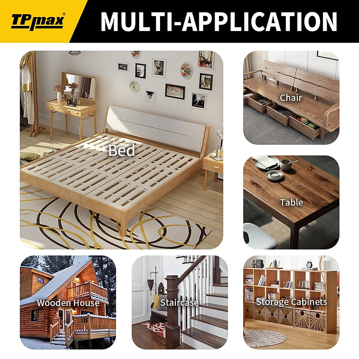 10 Pack 5/16-18 x 1-1/2 Inch Hanger Bolts Double Headed Bolts Self-Tapping Screw Hanger Bolts for Furniture (5/16-18" x 1-1/2")