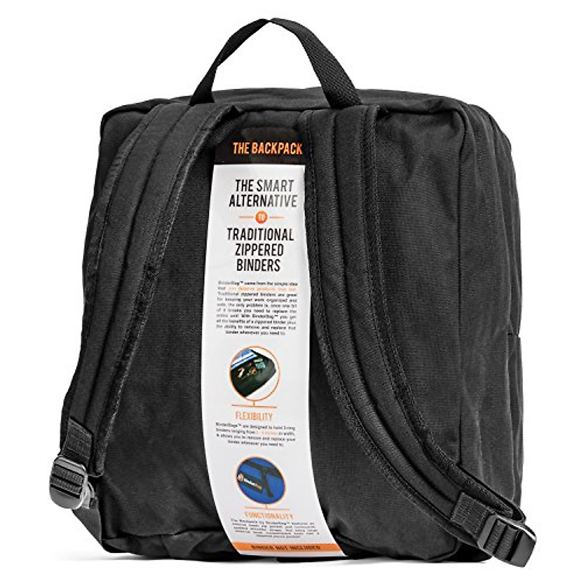 BinderBag Backpack Zippered 3-Ring Binder Bag (Blue)