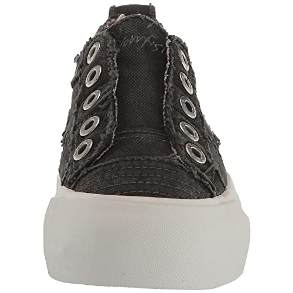 Blowfish Malibu Women's Sadie Sneaker, Black Smoked 16oz Canvas, 10M