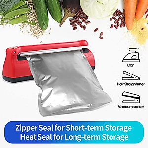 15 Mil 5 Gallon Mylar Bags for Food Storage with 2500cc Oxygen Absorbers - 55 Pack Mylar Bags 5 Gallon,1 Gallon,1 Quart 3 Size, 100 Pcs Labels and 500cc Oxygen Absorbers for Long Term Food Storage