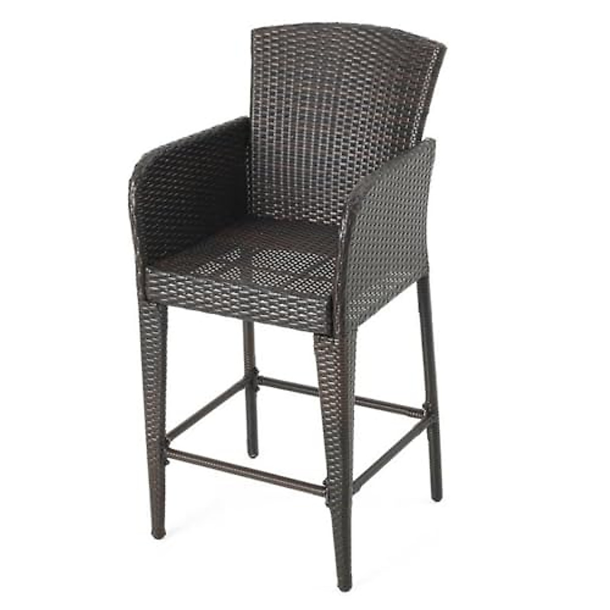 Christopher Knight Home Anaya Wicker Bar Stool, 45", Multibrown