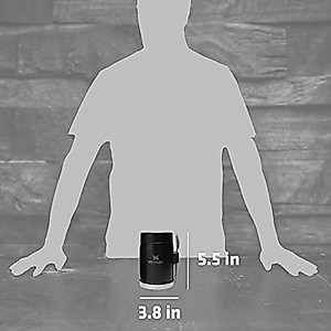 Stanley 10-09146-003 The Heritage Vacuum Food Jar Matte Black 14OZ / .4L