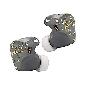 Linsoul Kinera BD005 Pro 9.2mm Beryllium Diaphragm Dynamic Driver Balanced Armature Dual Driver HiFi in-Ear Earphones with 3D Printed Shell, Detachable 0.78mm 2Pin OFC Cable (Grey)
