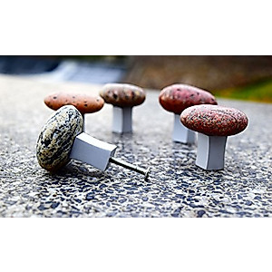 Stone knobs and pulls. Beach Stone Kitchen Cabinet pull knob. Door handle. Stone Cabinet Knobs. Furniture knobs. Drawer Pull. 1 PCS