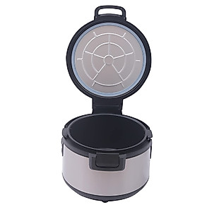 FXEIPOL Commercial Rice Warmer 20QT Electric Rice Warmer 68 ℃ or 72 ℃ Adjustable Temperature Rice Warmer with Handles Industrial Rice Warmer for Restaurants