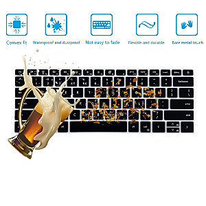 Keyboard Cover for 14" Dell Inspiron 14 5410 5415 5418 5420 5425 5430 7415 7420 7425 7430/13.3" Inspiron 13 5310 5320/16" Inspiron 16 5635 5630 5620 5625 7635 7620/Dell Latitude 3320 3420-Black