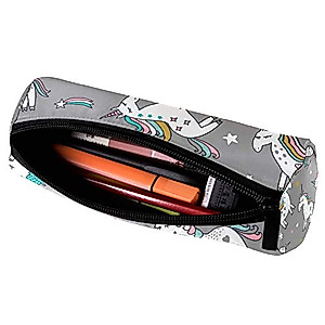 Magic Unicorn Pattern Pencil Bag Pen Case Stationary Case Pencil Pouch Desk Organizer Makeup Cosmetic Bag for School Office