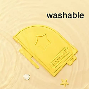 IOCCIOBB Bookcases Rotating Bookshelf Landing 360° Household Multi-Layer Picture Book Storage Rack Saves Space Rack (Color : Yellow, Size : 53 * 68cm)