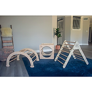 Joey CO. Montessori Climbing Triangle, Montessori Style Indoor Play Gym for Children, CPSIA Tested Waldorf Triangle for Toddlers and Kids