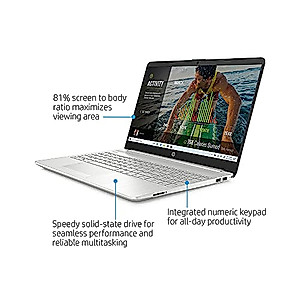 2021 HP 15.6" FHD Laptop Computer, 11th Gen Intel Core i5-1135G7(Beats i7-1065g7), 32GB DDR4 RAM, 2TB PCIe SSD, Intel Iris Xe Graphics, HD Webcam, Stereo Speakers, Windows 10, Silver, 32GB USB Card