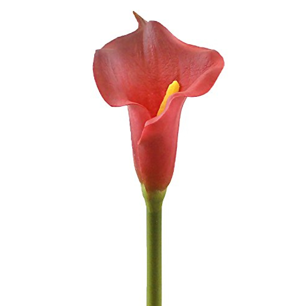 DII 3 Piece Artificial Cala Lily - Natural Silk Flowers for Bridal Bouquet, Home Decoration, DIY, Arts & Crafts Project, Garden, Office Decor, Centerpiece Décor - Red