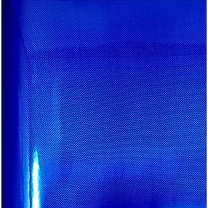 VViViD+ Holographic Chrome Weave Carbon High-Gloss Vinyl Car Wrap (1ft x 5ft, Blue)