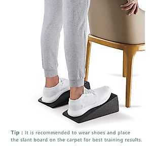 Slant Board 3pcs 12''Squat Wedge Calf Stretcher for Physical Therapy Equipment Plantar Fasciitis,Heel, Foot Stretching, Shin Splint, and Calf Stretch Wedge Improve Lower Leg