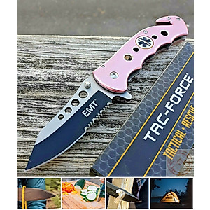 Linerlock Stainless Steel Open Folding Pocket Knife 3.25" Blade Aluminum Handle Outdoor Survival Hunting Knife for Camping by Survival Steel