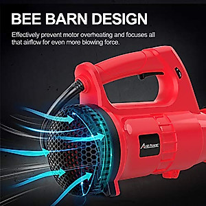 AVID POWER 12Amp 600CFM Electric Leaf Blower, Corded Leaf Blower, 6 Variable Speed Leaf Sweeper for Lawns, Yards, Patios, Gardens