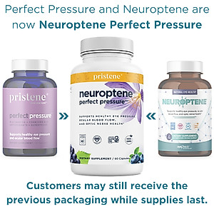 Eye Pressure Supplement with Bilberry Saffron Niacinamide CoQ10 for Optic Nerve Relief - Helps Support Healthy Retinal Blood Flow - Neuroptene® (60 Capsules)