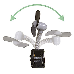 Little Chicks Portable Clip On Baby Stroller Fan, Flexible & Soft Fins