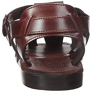 Barak - Leather Closed Toe Sandal - Brown