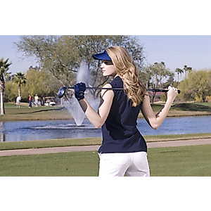 Glove It Womens Navy Clear Dot Visor, Navy Clear Dot