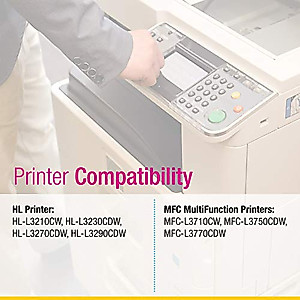 CS Compatible Toner Cartridge Replacement for Brother TN227 TN-227 TN227BK TN223 TN-223 BlackHL-L3210CW, HL-L3230CDW, HL-L3270CDW, MFC-L3710CW, MFC-L3750CDW, MFC-L3770CDW Toner Cartridge 2 Black Set