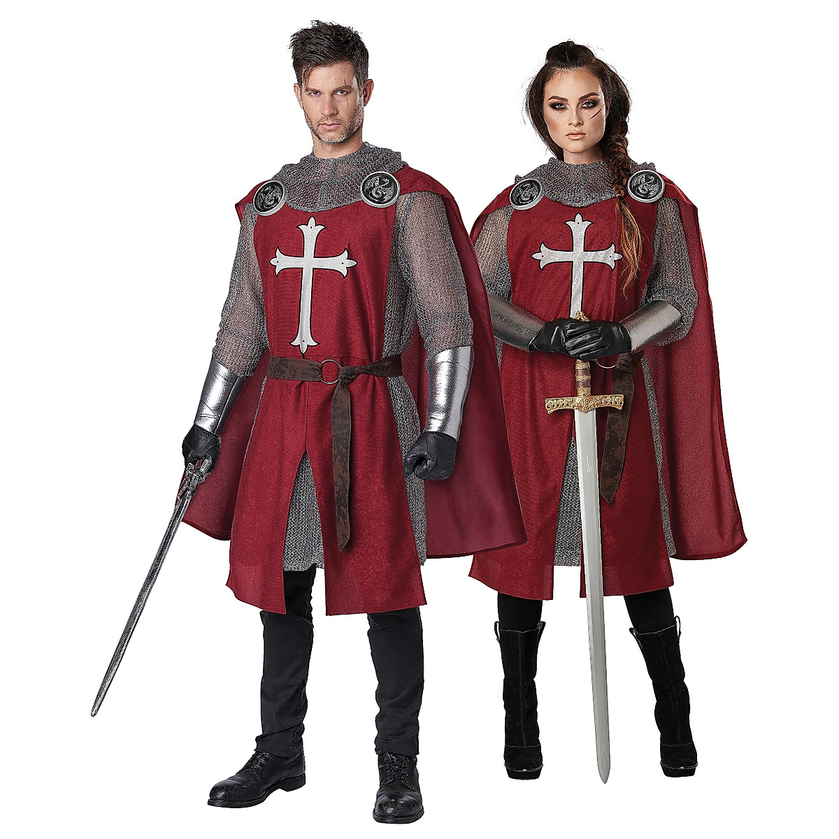 California Costumes Knight's Surcoat Adult Costume (Red), Large/X-Large,Burgundy
