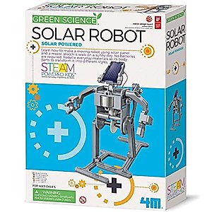 4M Green Science Solar Robot Kit - Green Energy Robotics, Eco-Engineering - STEM Toys Educational Gift for Kids & Teens, Girls & Boys (Packaging May Vary), Multi