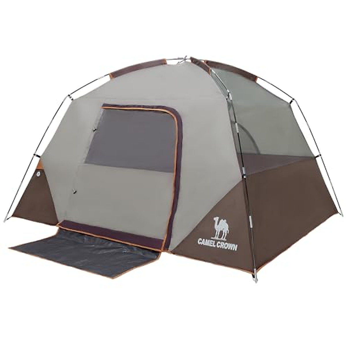 CAMEL CROWN Tents for Camping 4 Person Tent Waterproof Easy Setup Backpacking Tents with Floor Mats 3/4/5 Person Family Tent for Outdoor Hiking