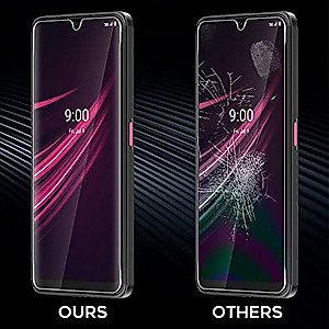 Orzero (3 Pack) Compatible for T-Mobile REVVL V+ 5G (T-Mobile REVVL V Plus 5G) Tempered Glass Screen Protector, 9 Hardness HD (Lifetime Replacement)