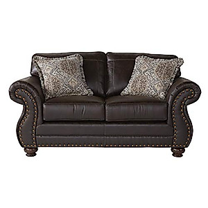 Roundhill Furniture Leinster Sofas, Espresso
