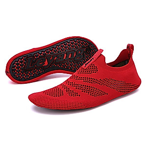 Leyang Womens Mens Kids Water Sport Shoes Indoor Yoga Quick-Dry Barefoot Aqua Socks for Swim Aerobics Boys Girls