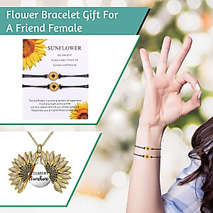 Sunflower Gifts For Women, Sunflower Gifts For Friends, Birthday Gifts For Women Her Mom Daughter, Spa Relaxing Gift For Sunflower Lover, Sunflower Necklaces, Sunflower Tumbler With Candle&Bath Bombs