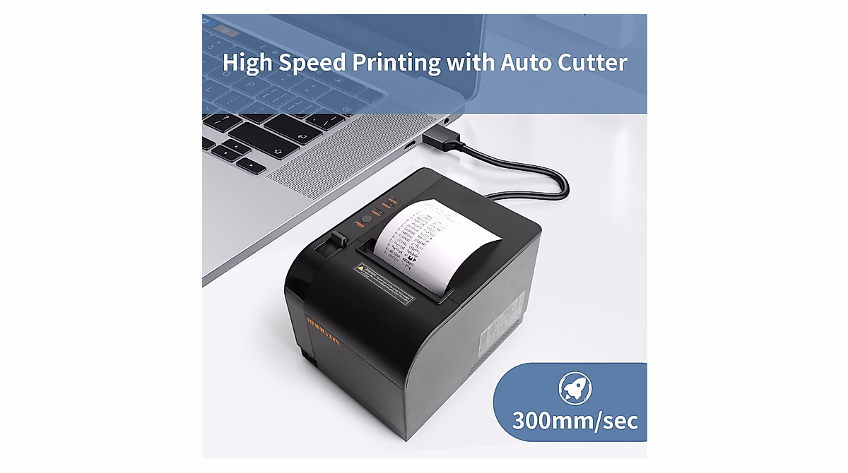 Rongta 80mm POS Printer - Fast & Reliable Thermal Printing