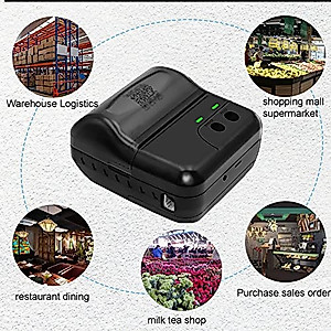 ANGGREK Receipt Printer, Multipurpose High Speed Thermal Receipt Printer for Food Ordering System for Office Printing for Taxi Order Printing