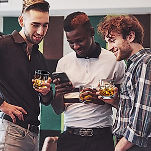 NutriChef 10oz Stemless Whisky cups - Set of 2 Ultra Thin Elegant whisky cups Crystal Glass Drinkware, Lead-Free, Hand Blown Seamless Bowl, Dishwasher Safe