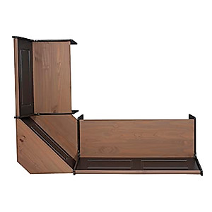 Linon Black and Pecan Breakfast Dining Set Ardmore Nook