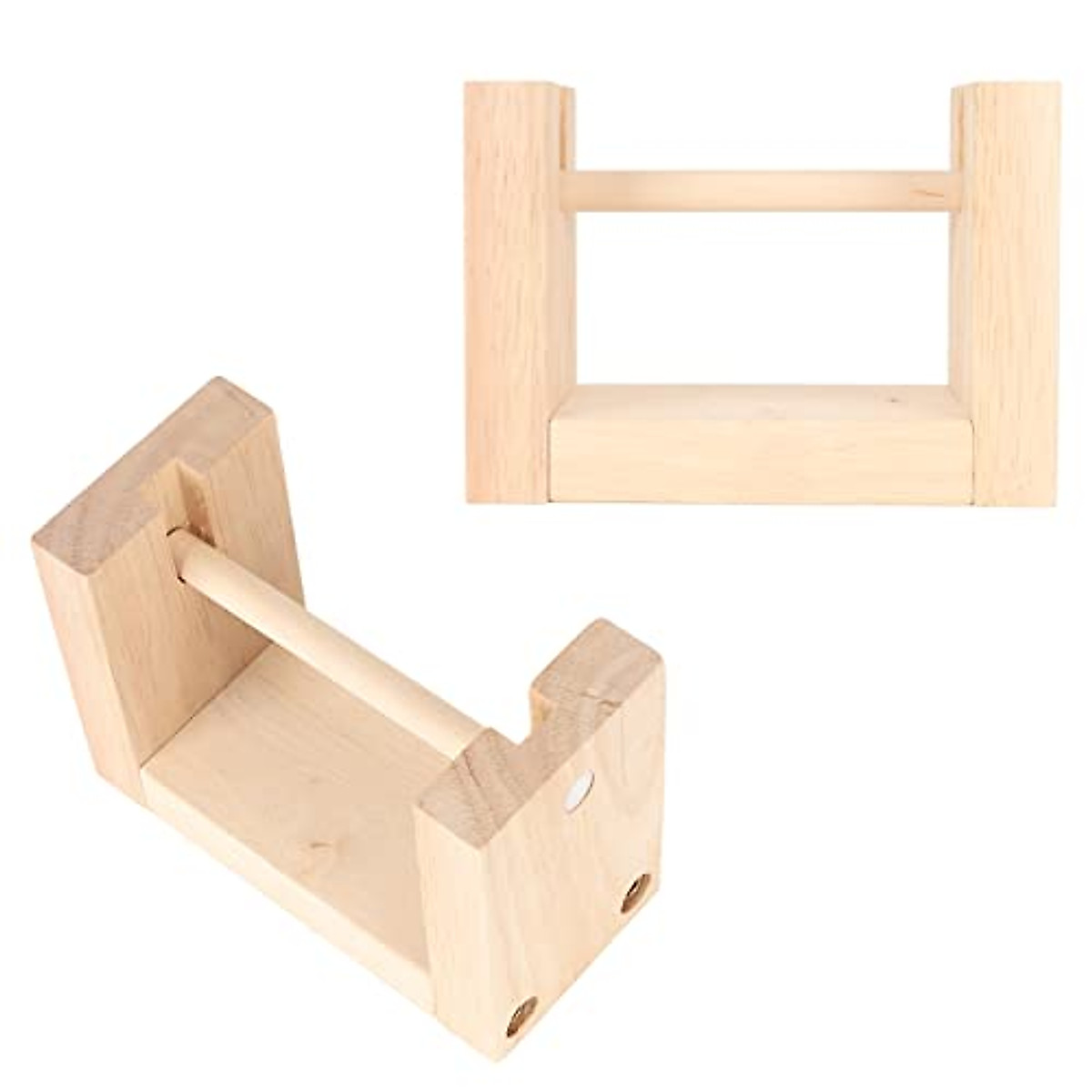 Emoshayoga Yarn Ball Holder, Widely Used Crochet Yarn Holder Solidwood Easy Assembly Rotatable Sturdy Durable for Sewing