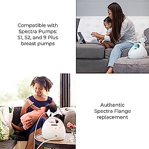 Spectra Baby S1 Plus Premier Rechargeable Breast Pump with Grey Tote Premium Accessory Kit - 24 mm