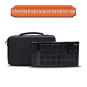 LTGEM Hard Travel Carrying Case for Akai Professional MPC Studio & Hercules DJControl Inpulse 200 MK2 & Native Instruments Maschine Mikro Mk3 Drum Controller