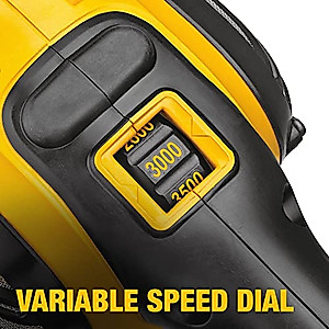 DEWALT Buffer/Polisher, Variable Speed, Soft Start, 7-Inch/9-Inch (DWP849X) , Yellow