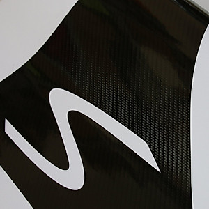 CHARMINHORSE 2pcs 5D Carbon Fibre Sticker for Mini Cooper F56 Fender Side scuttles (S Style)