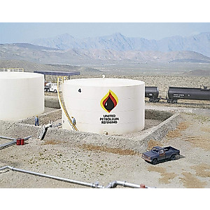 Walthers Cornerstone HO Scale Oil Storage Tank Wide Structure Kit