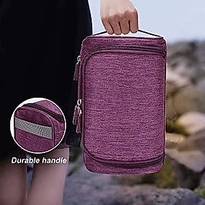 SELLYFELLY Hanging Toiletry Bag for Travel Women Storage Shower Bag Men's Shaving Bag Dopp Kit Organizer With Hook