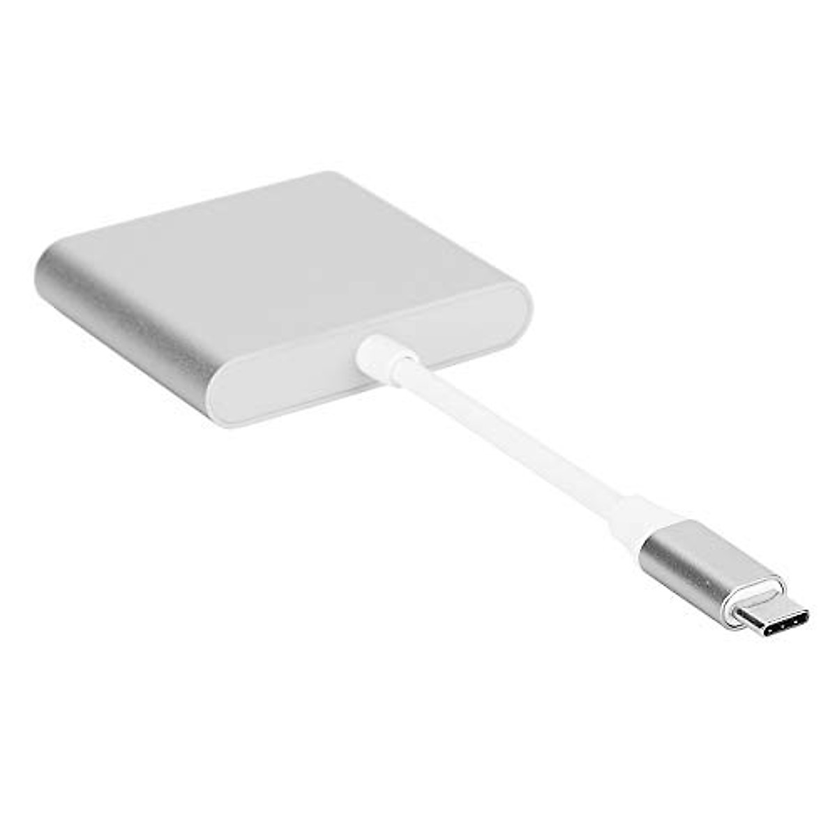 Shanrya Converter, 3 in 1 Type‑c Adapter, 1PCS Plug and Play for Education Presentations Films Exhibitions(Silver)