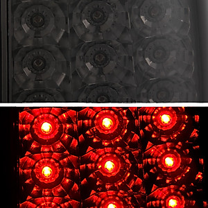 AKKON - For 1999-2002 Chevy Silverado 09-03 GMC Sierra Pickup Truck Smoke G2 LED Tail Lights Brake Lamps Replacement