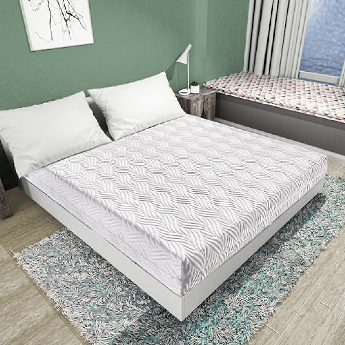 Queen Size Mattress, 10 Inch Cooling-Gel Memory Foam Bed Mattress in a Box for Cool Sleep & Pressure Relief, Breathable Bed Mattress with Medium Firm, CertiPUR-US Certified (10" Queen)