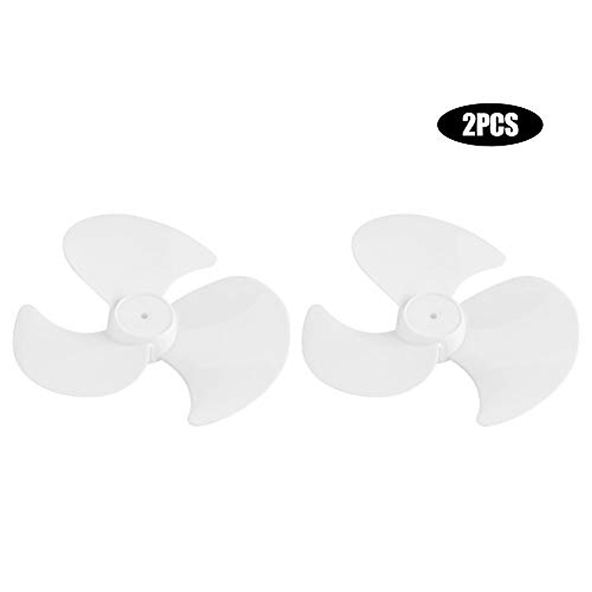 GLOGLOW Plastic Fan Blade, 2Pcs 3 Leaves Plastic Fan Blade Replacement Three Leaves Electric Fan Blades for Household Standing Pedestal Fan