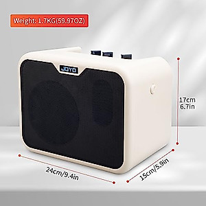 JOYO 10W Mini Bass Amp Dual Channel Small Carry Bass Amplifier Combo Portable for Guitar Bass Practice (MA-10B)